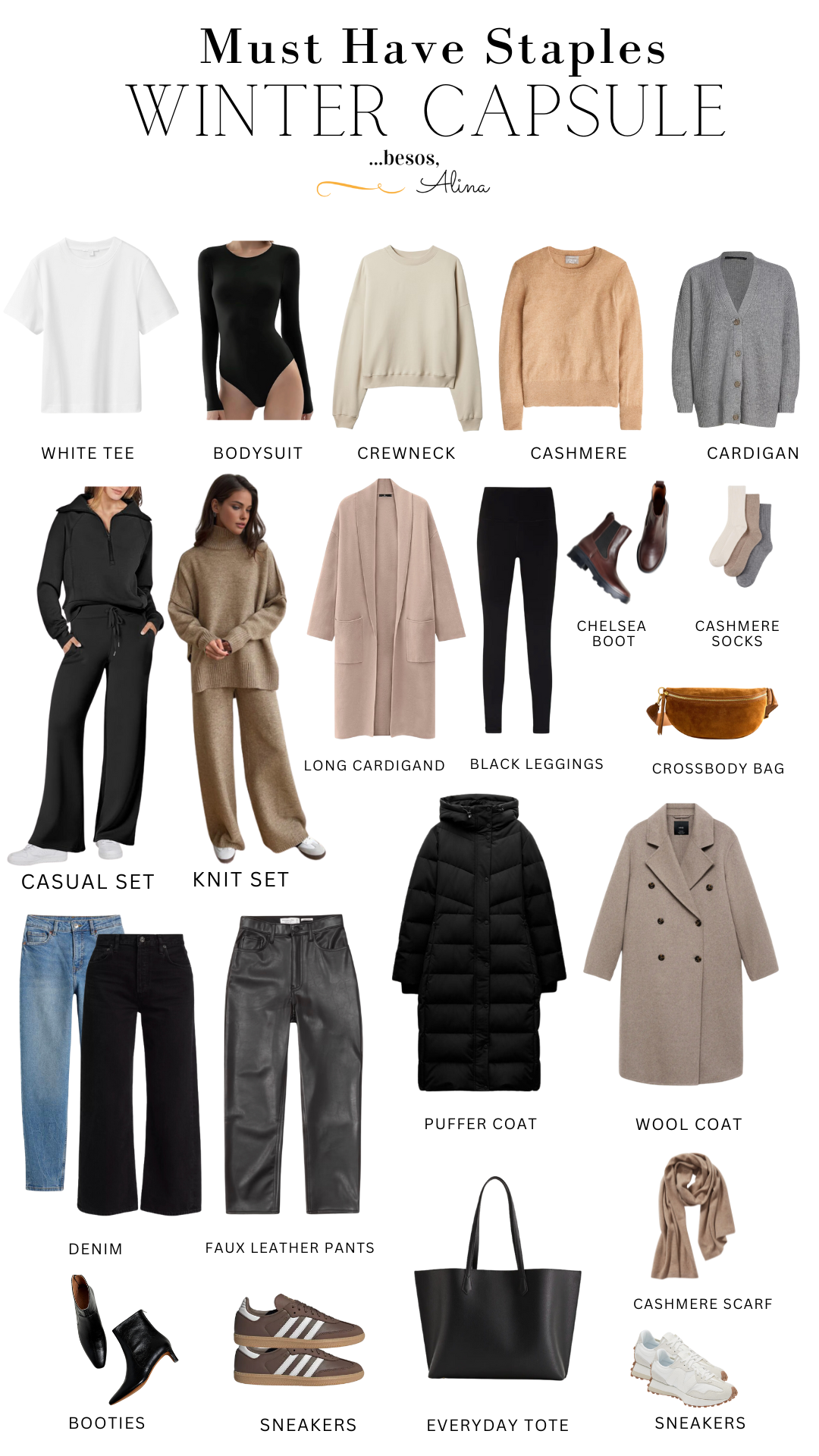 Best Basics to Build Your January Casual Capsule Wardrobe